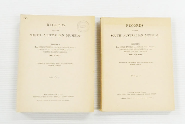 Records of the South Australian Museum Volume X Part 1 (Text) and Part ...