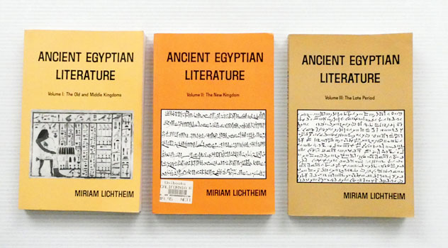 Ancient Egyptian Literature (Three Volumes) . 1: The Old and Middle ...